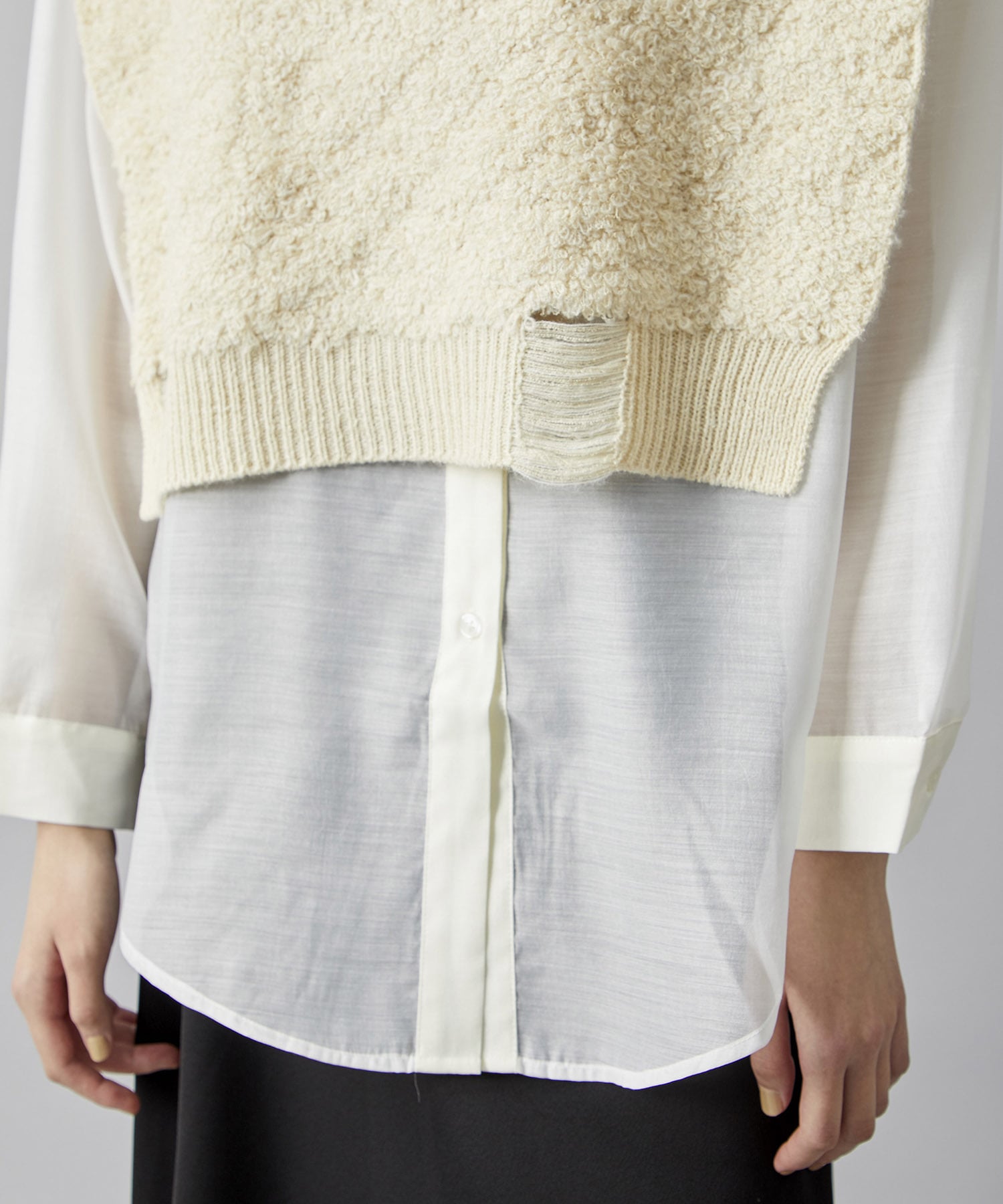 36％割引FREE SIZE本店は 【ameri】DAMAGE VEST SET SHEER SHIRT シャツ/ブラウス(七分/長袖) トップスFREE SIZE-OTA.ON.ARENA ...